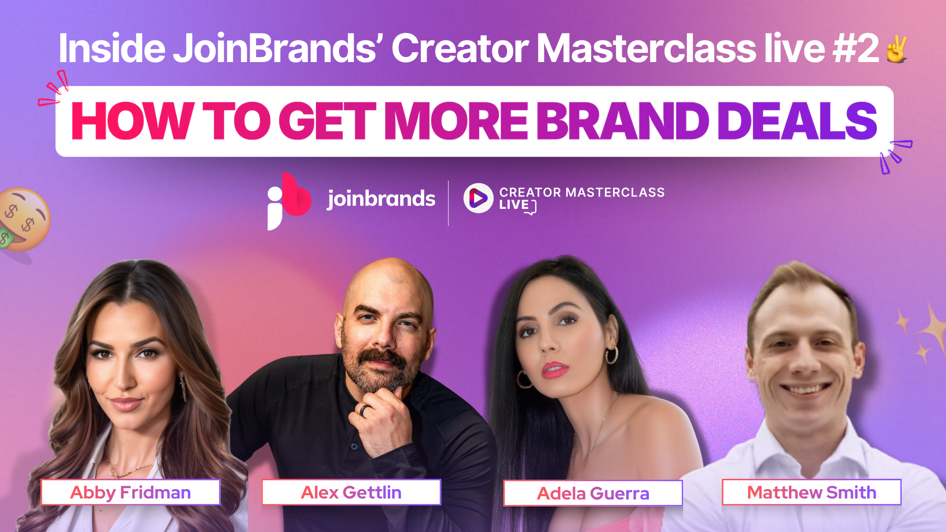 JoinBrands’ Creator Masterclass Live 2nd Session: How To Get More Brand ...